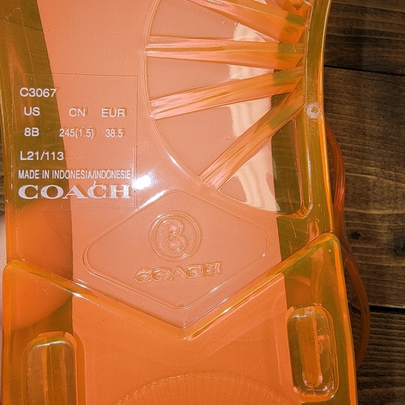 Coach | Shoes | Coach Natalee Jelly Sandals Firm Price | Poshmark